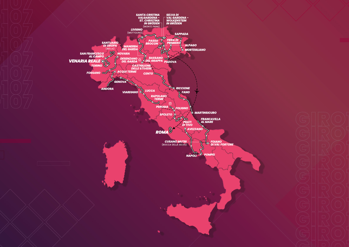 Giro d’Italia 2024, 107th Edition is Unveiled – PelotonPost